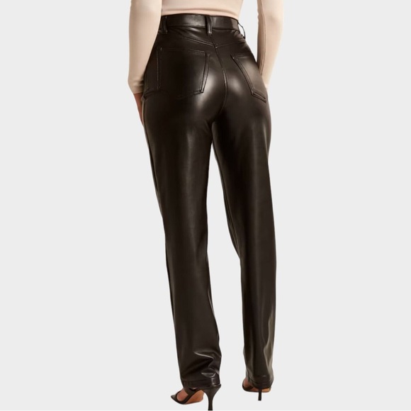 Abercrombie & Fitch | Pants & Jumpsuits | Curve Love Crisscross Waistband Vegan Leather 9s ...